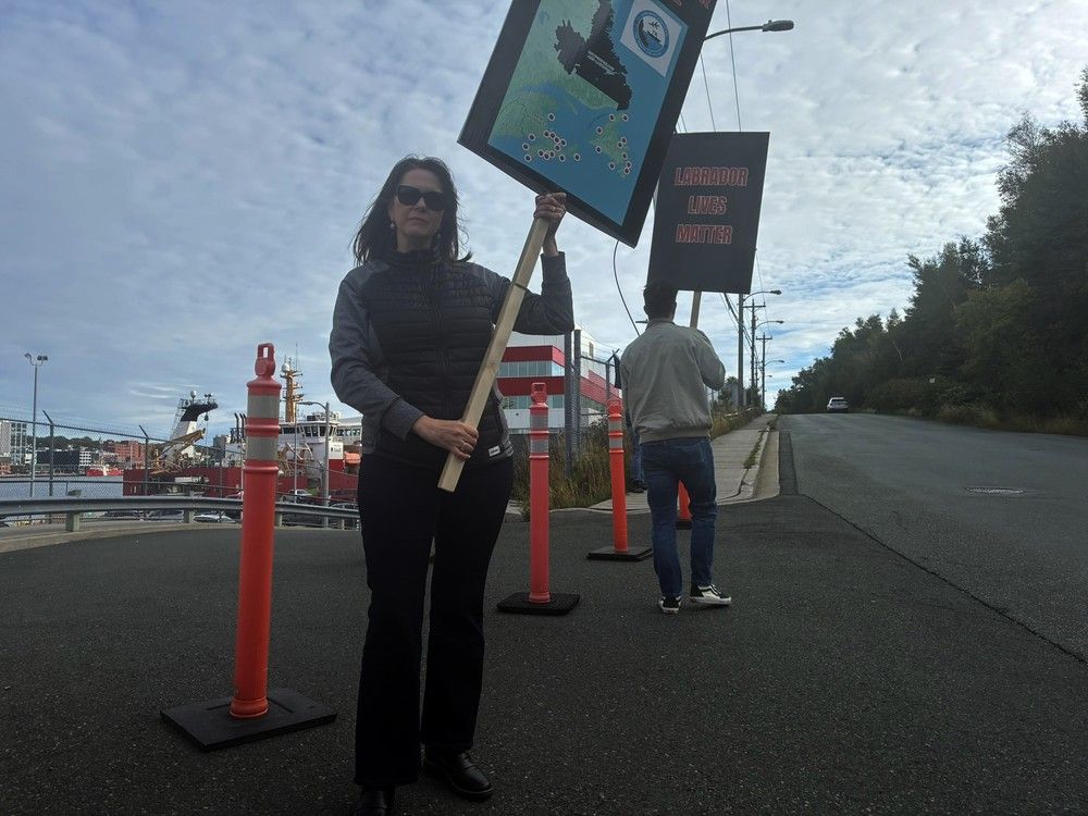 Mom who lost son at sea in Labrador leads protest in St. John's | PNI ...