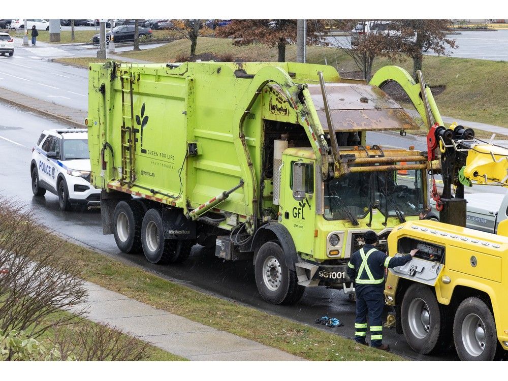 Halifax woman hit by garbage truck taken to hospital with life ...