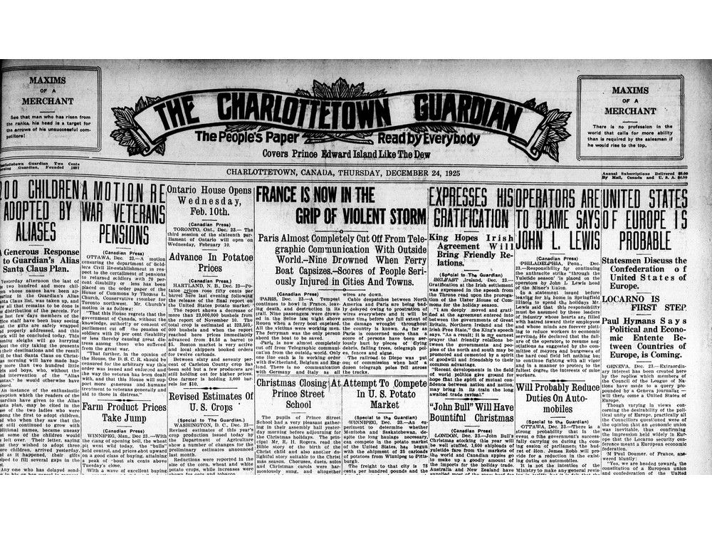 Guardian editorial reflected on The Day Before in 1925 | PNI Atlantic News