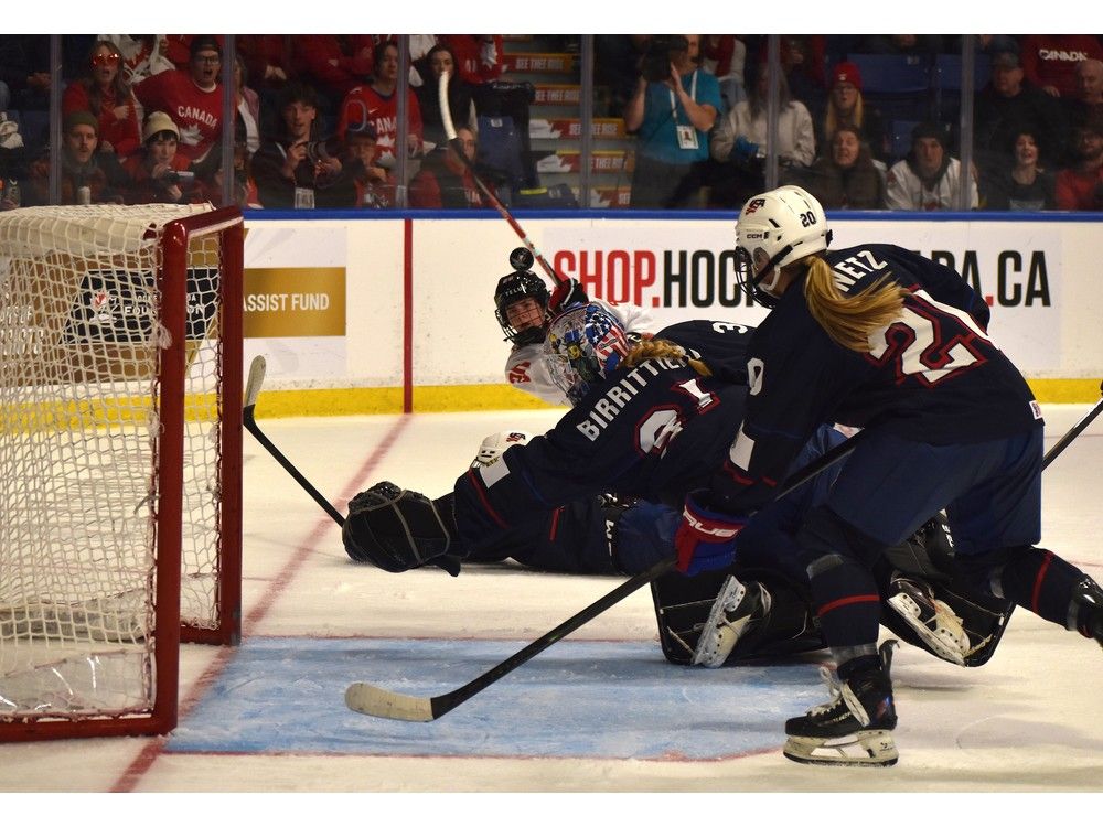 USA beats Canada to win gold medal at U18 women's hockey championship ...