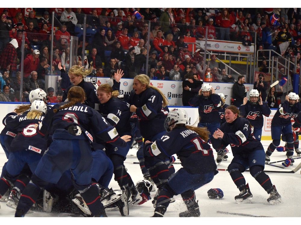 USA beats Canada to win gold medal at U18 women's hockey championship ...