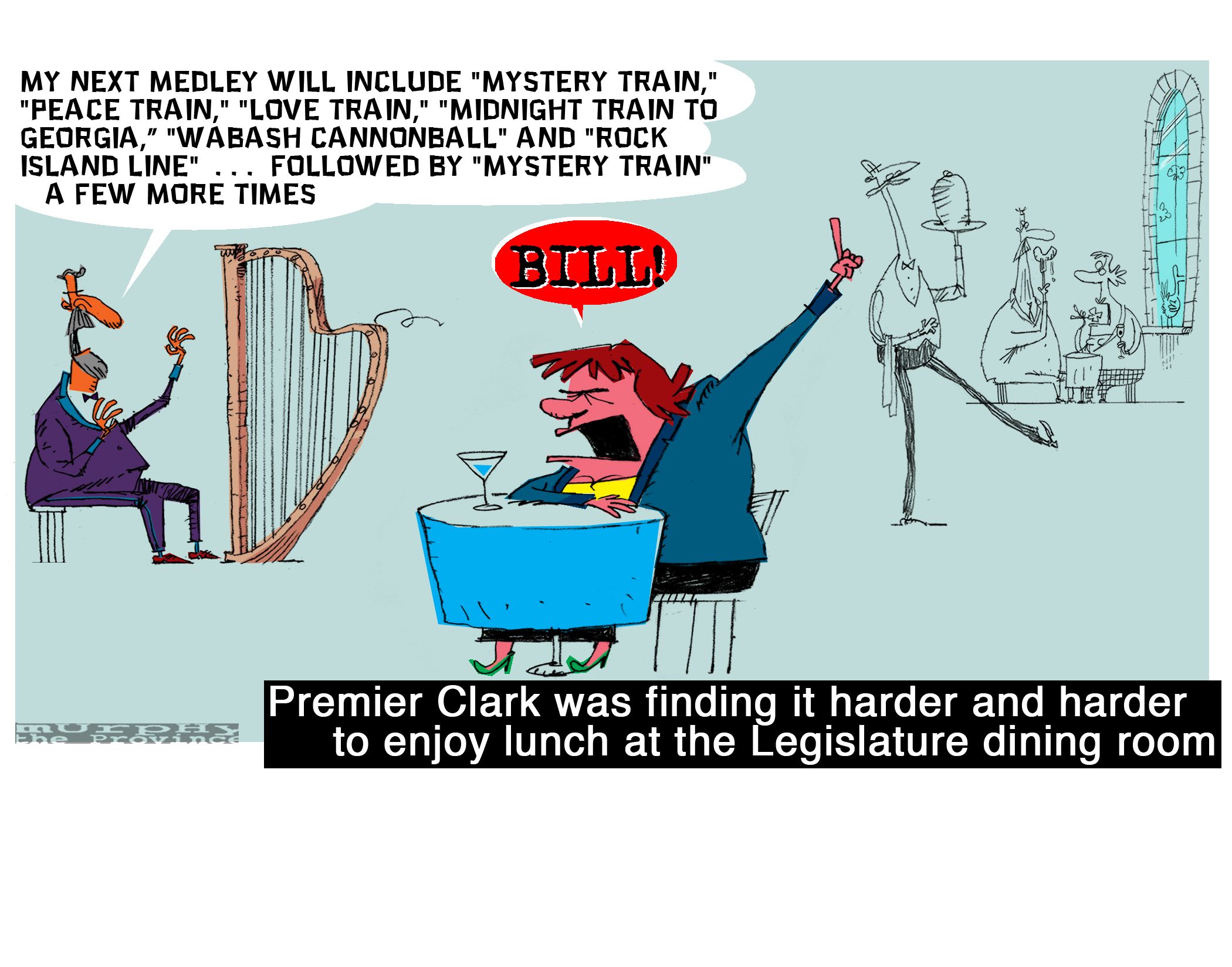 Dan Murphy: Van Dongen sings a medley of train songs | The Province