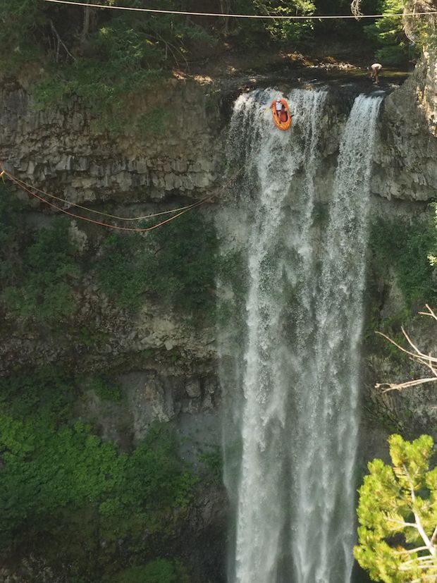 Daredevils try out crazy-high rope swing above Brandywine Falls | The ...