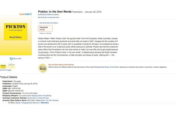 B.C. serial killer Robert Pickton wrote a book and it’s selling on ...