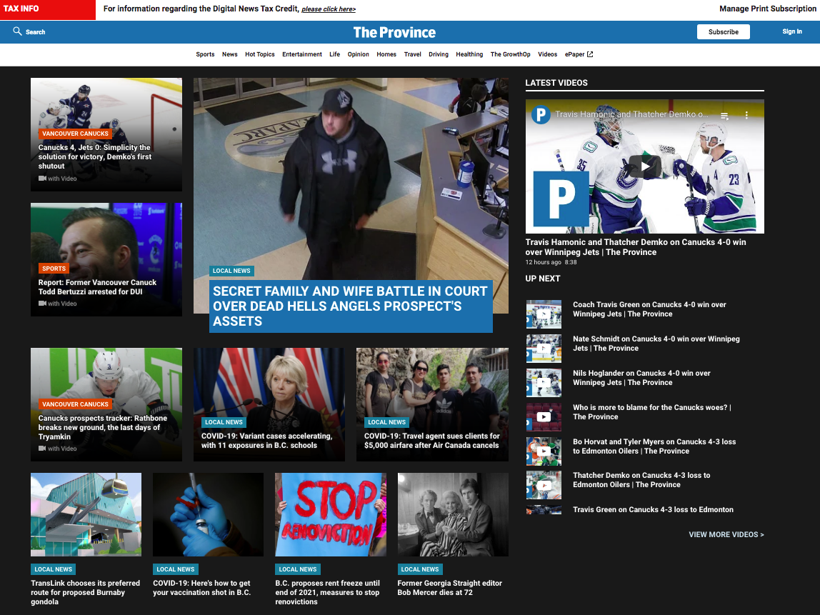 How to claim your Digital News Subscription Tax Credit — The Province ...