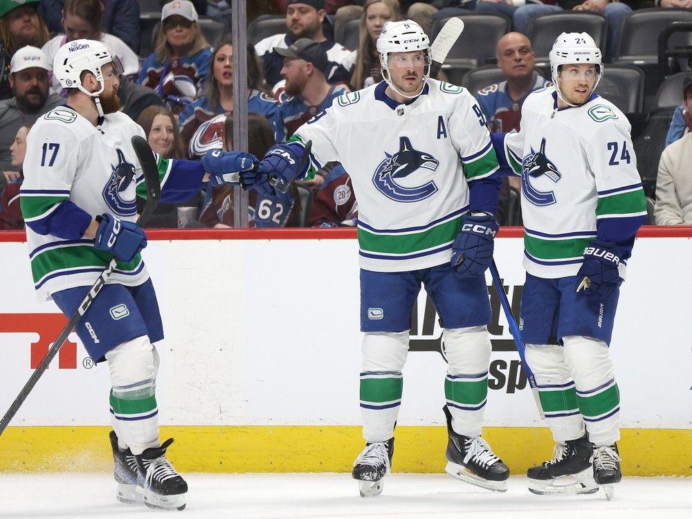 Canucks vs. Predators: JT Miller looks good in pink, Silovs-pink ...