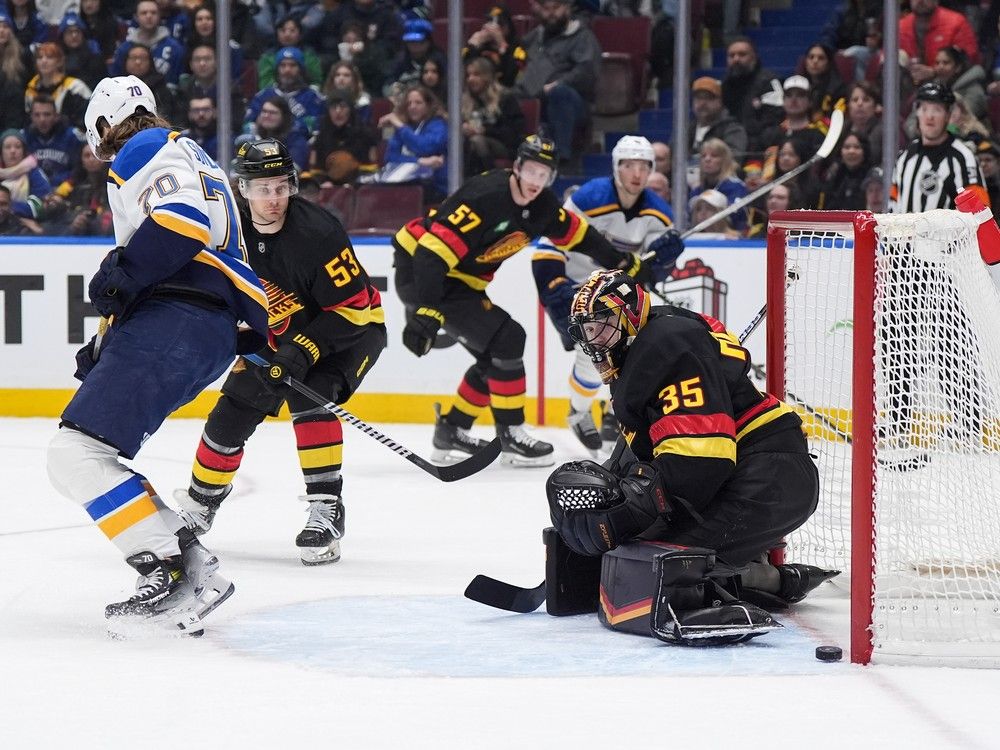 Blues 4, Canucks 3 (OT): Thatcher Demko proves point in return | The ...