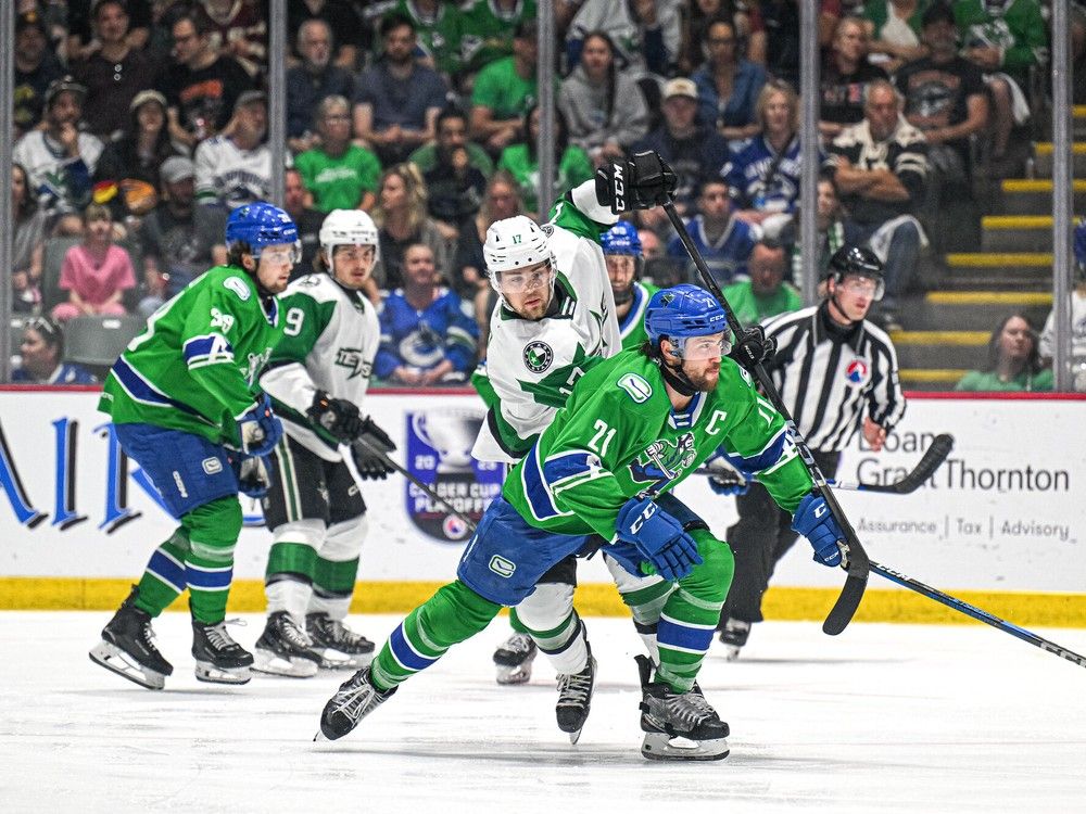 Abbotsford Canucks Recap: Max Sasson the hero, Abby to Calder Cup final ...