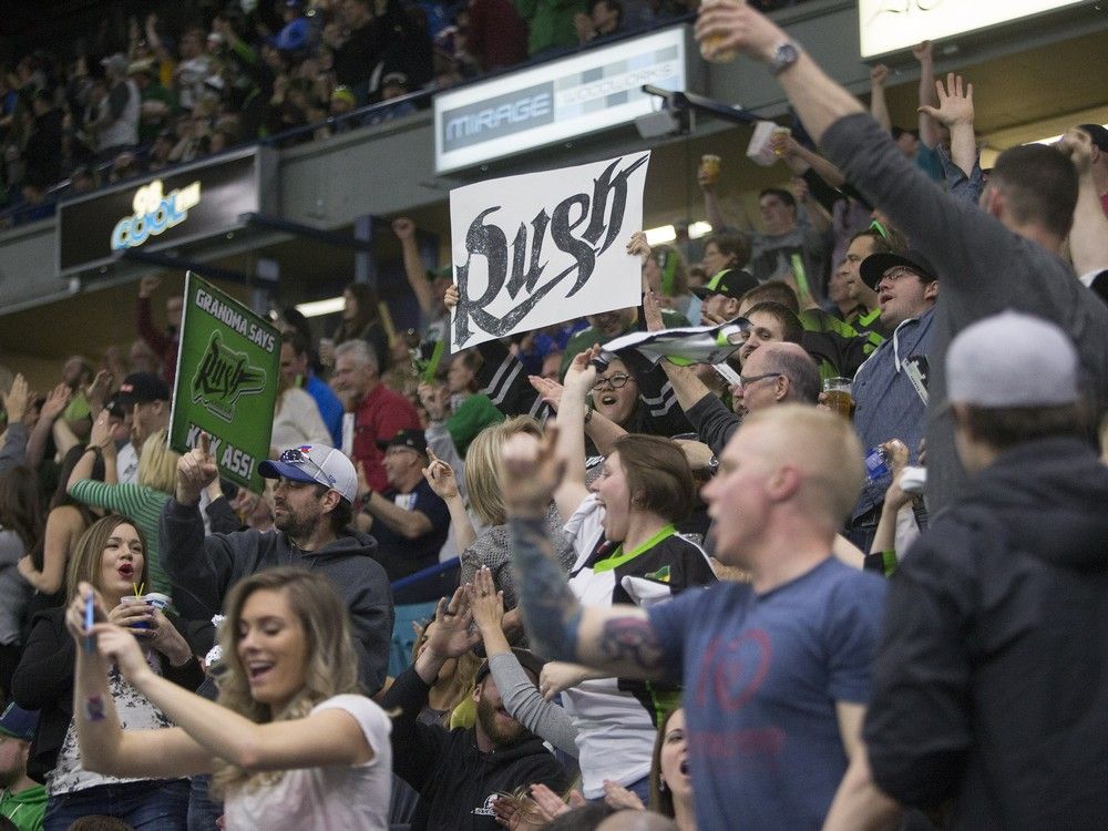 Saskatchewan Rush clinch first before crowd of 15,027 | The Star Phoenix