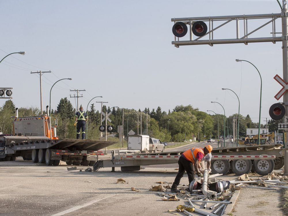 Photos: Train and truck collision in Saskatoon | The Star Phoenix