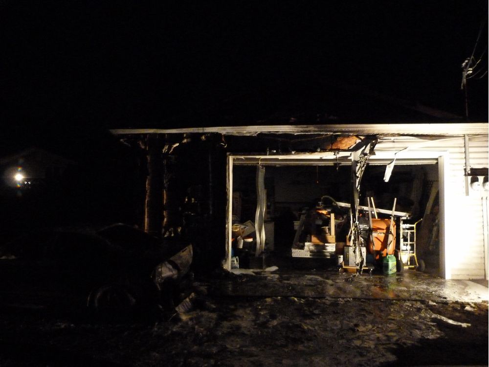 Flames from car fire spread to detached garage | The Star Phoenix