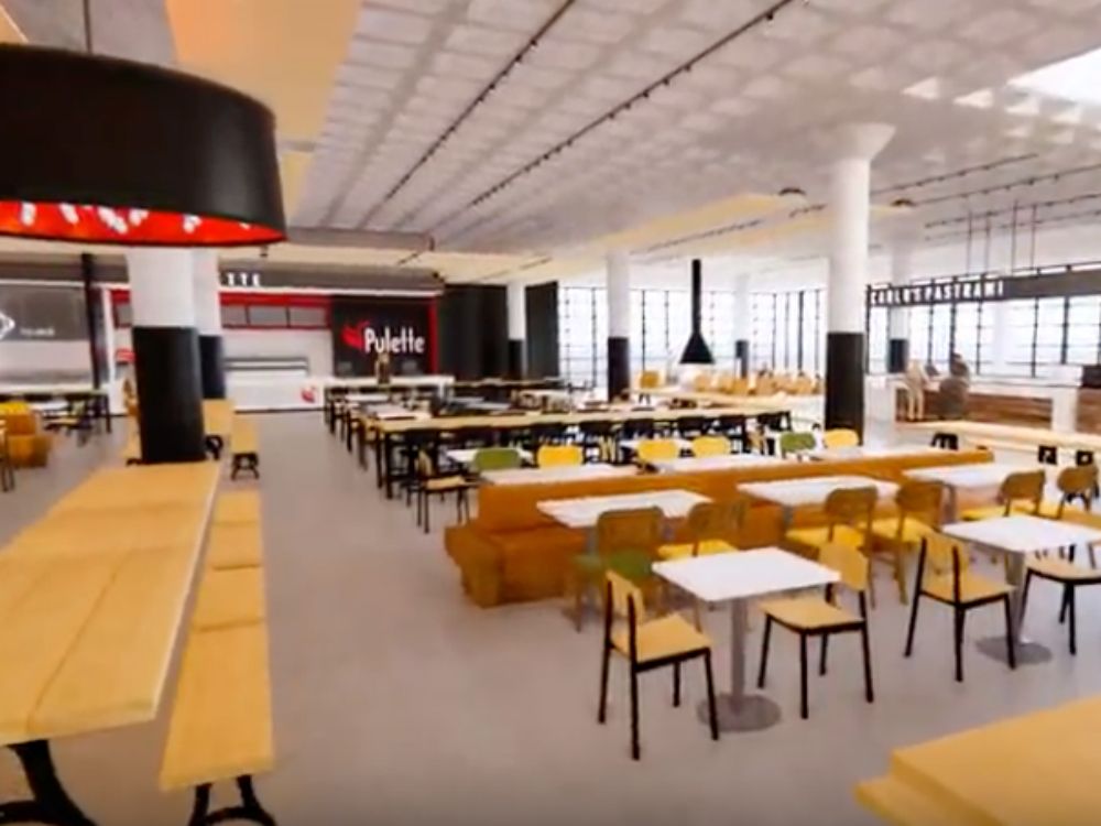 Architecture firm releases video rendering of food court at Midtown ...