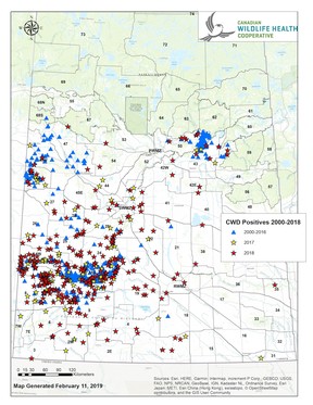 CWD spikes in 2018, moves to 10 new zones of Saskatchewan | The Star ...