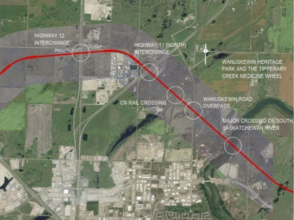 Saskatoon Freeway, new bridge start to take shape in study | The Star ...