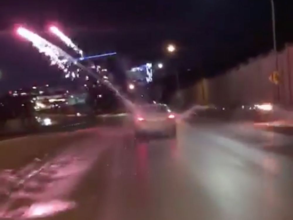 Police investigating after video shows fireworks shot from moving ...
