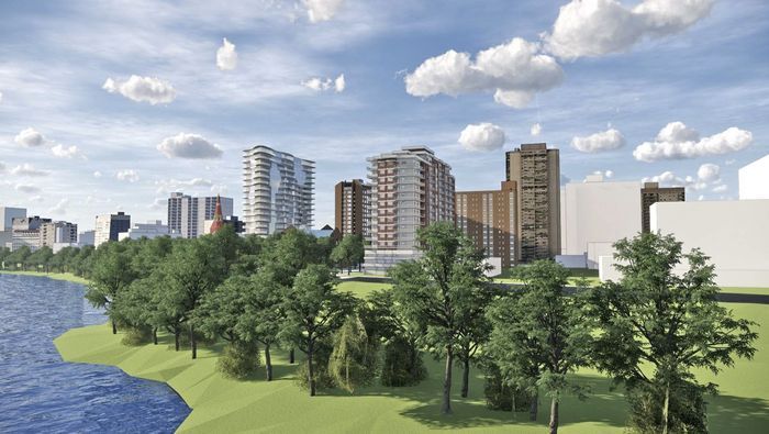 Developer plans 17-storey tower between historic Saskatoon churches ...