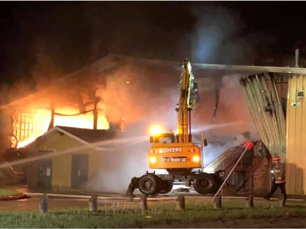 Meadow Lake arena destroyed by fire | The Star Phoenix