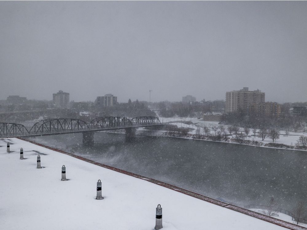 Saskatoon winter storm brings estimated 10 cm of snow | The Star Phoenix