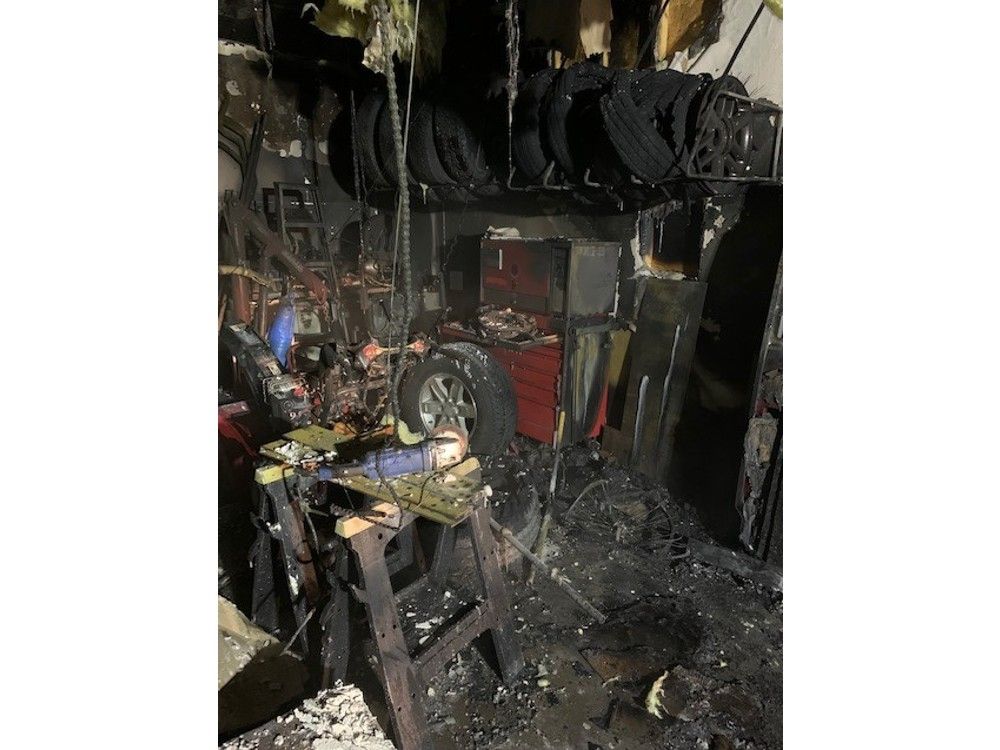 Grinder sparks ignite Saskatoon garage fire | The Star Phoenix