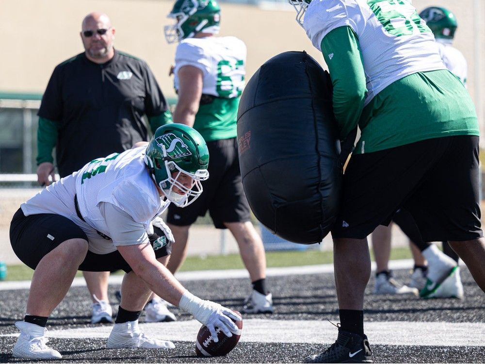 CFL Roughriders training camp: New-look O-line centred around Godber ...
