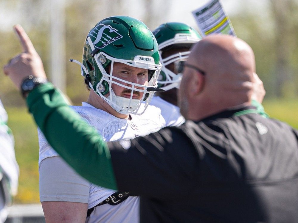 CFL Roughriders training camp: New-look O-line centred around Godber ...
