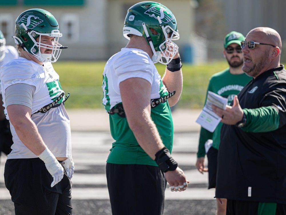 CFL Roughriders training camp: New-look O-line centred around Godber ...