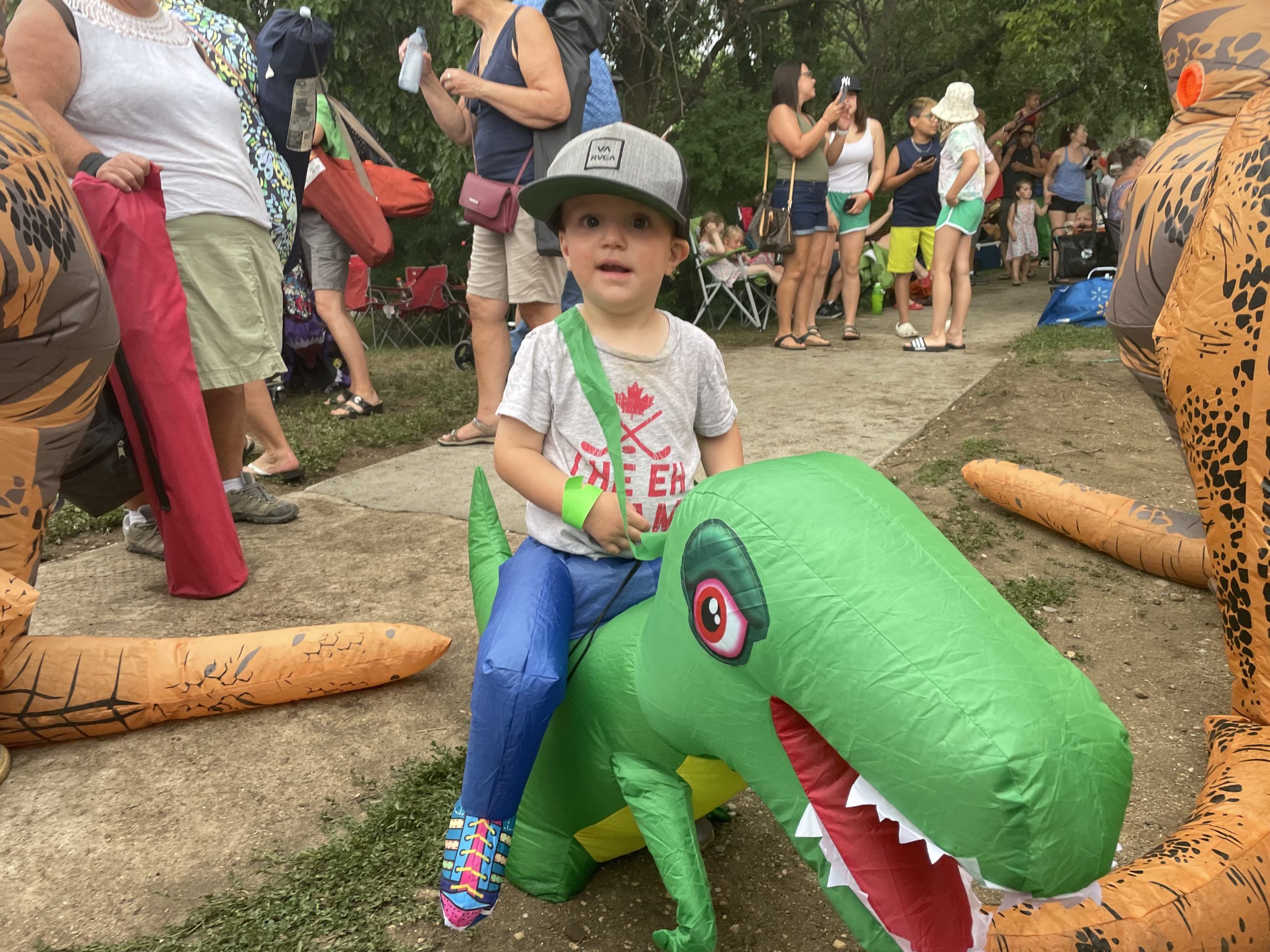 Dino-mite: Dundurn, Sask. smashes dinosaur costume world record | The ...