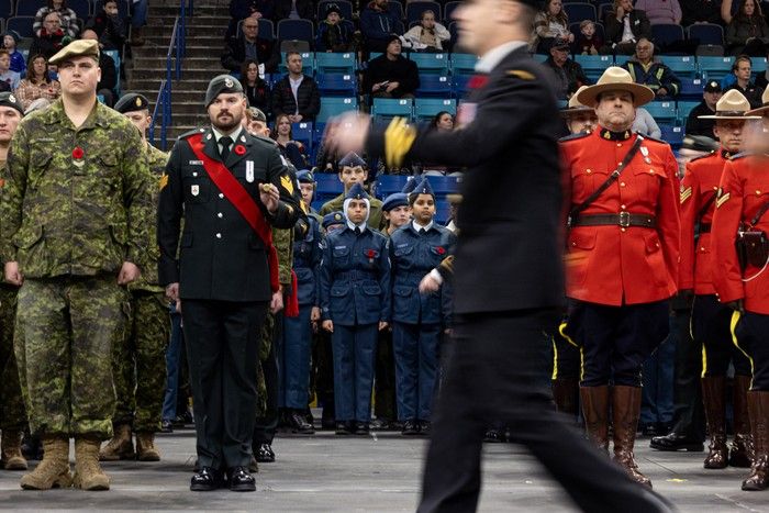 Photos: HMCS Saskatoon bell rings at city's 2023 Remembrance Day | The ...
