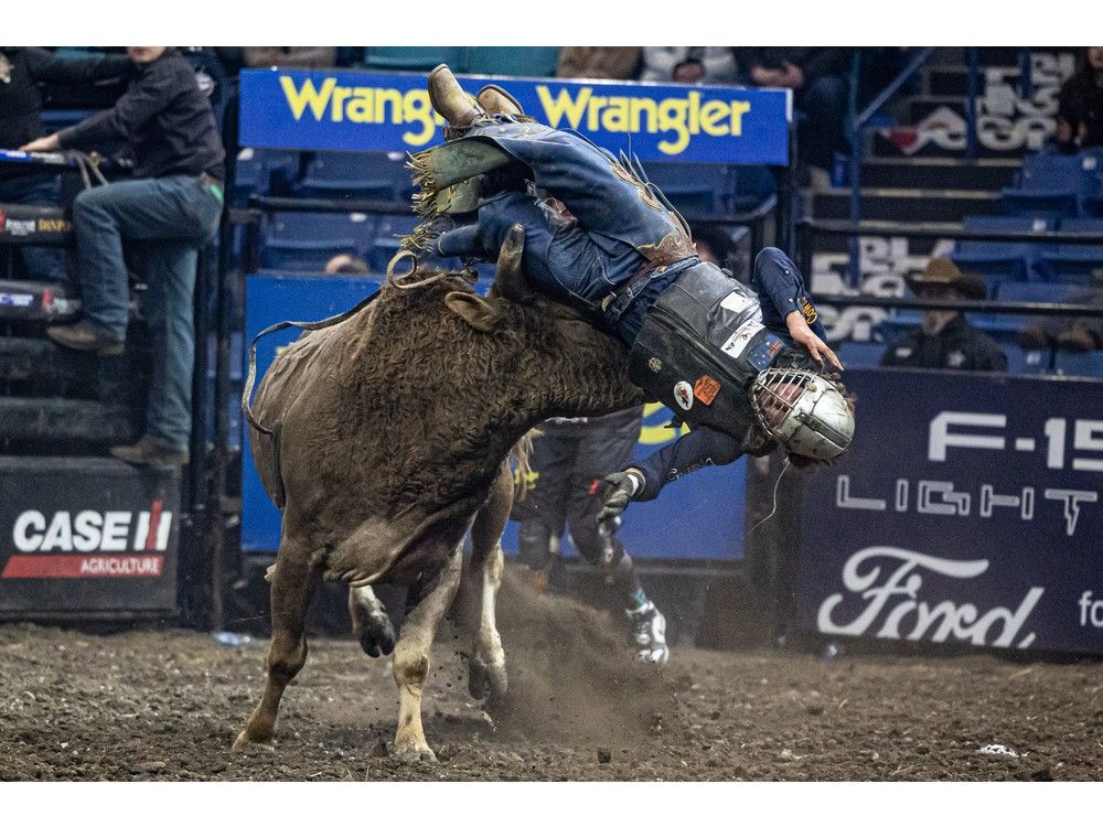 In photos: PBR Daylon Swearingen takes Round 1 of Saskatoon Classic ...