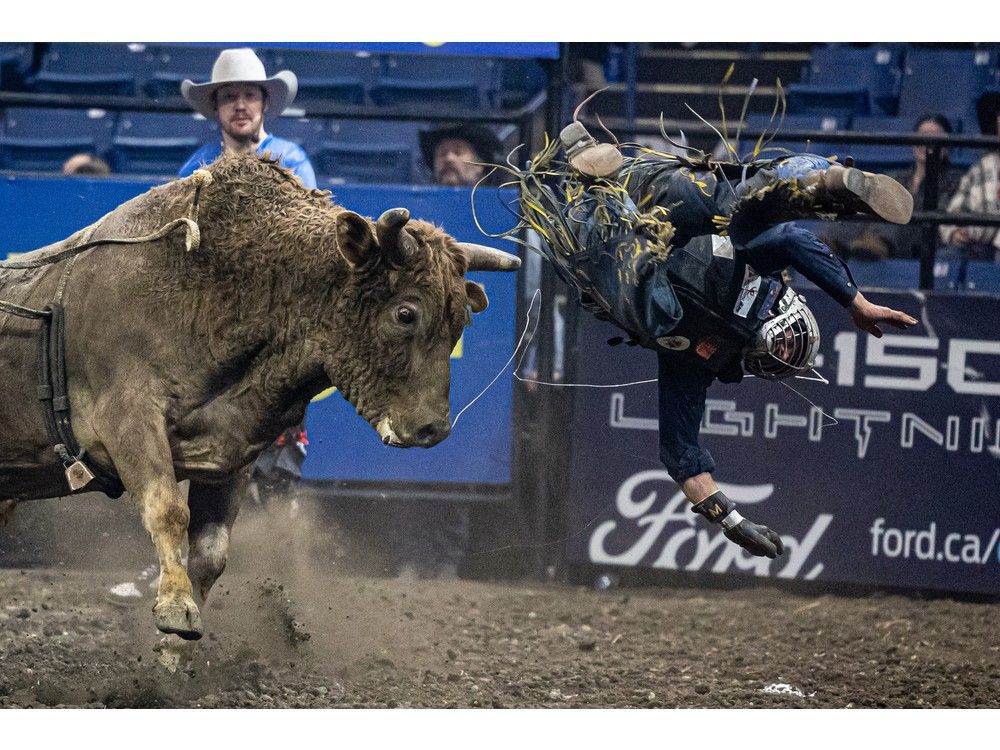 In photos: PBR Daylon Swearingen takes Round 1 of Saskatoon Classic ...