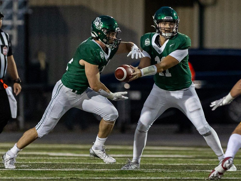 After a roller-coaster win, football Huskies head to UBC | Brockville ...