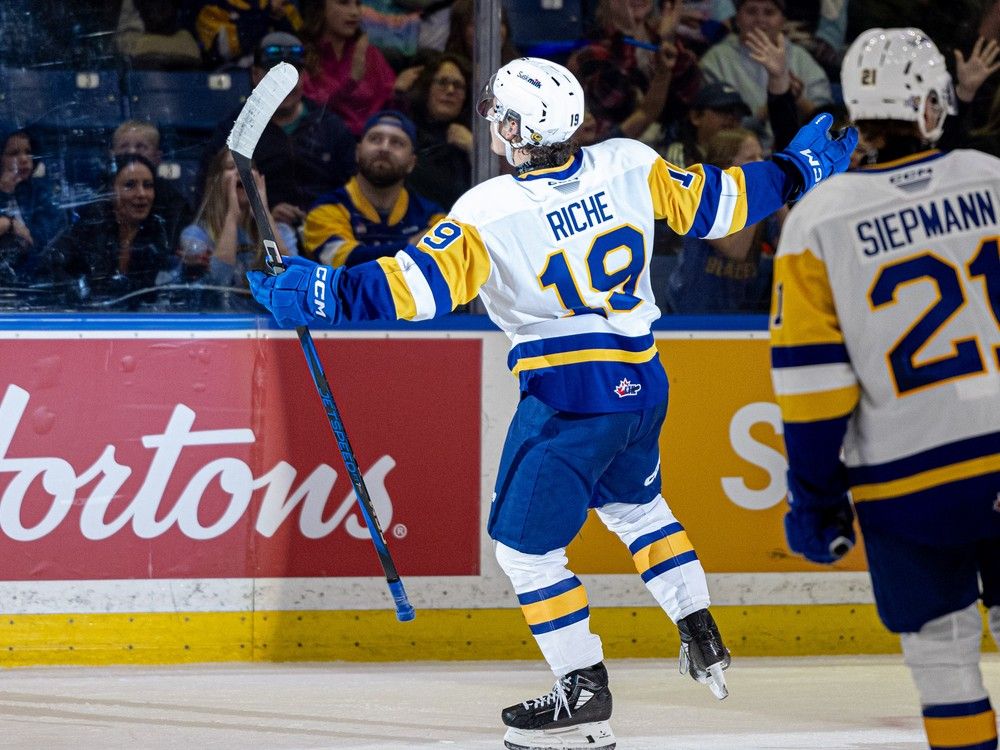 Saskatoon Blades forward addition Ben Riche enjoys instant success ...