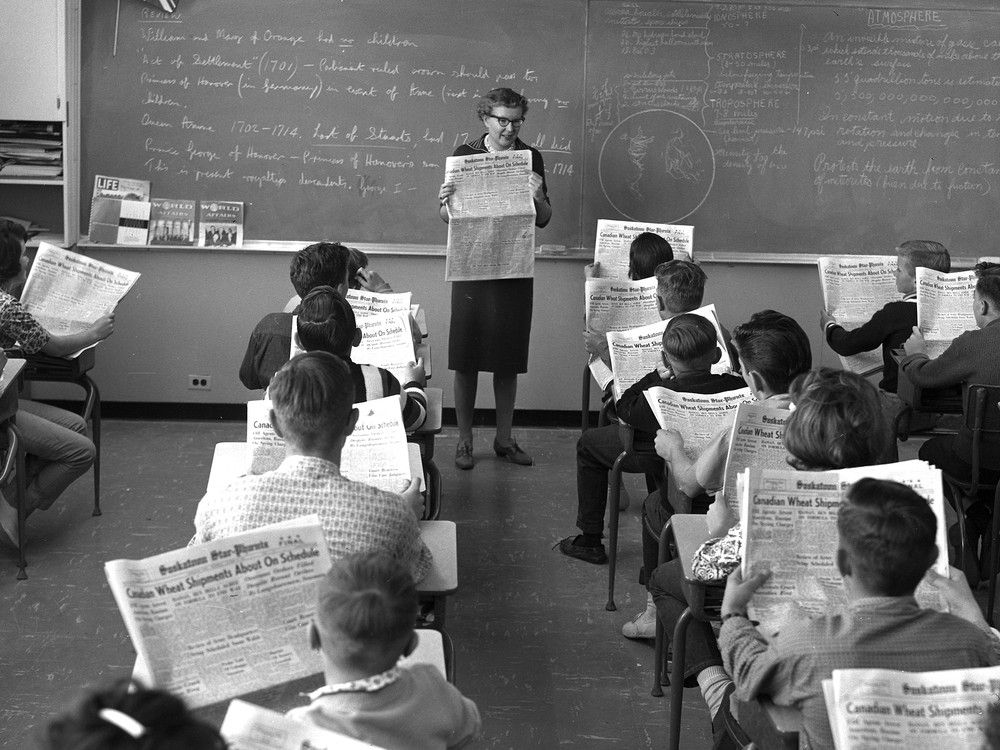 Saskatoon students study the StarPhoenix in 1963 | The Star Phoenix