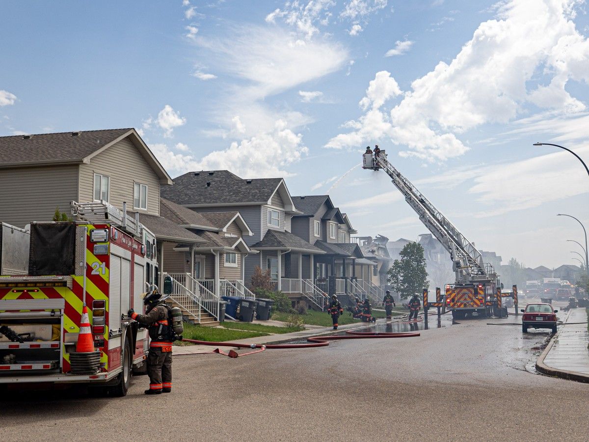 Four homes destroyed as crews determine cause of Hampton Village blaze ...