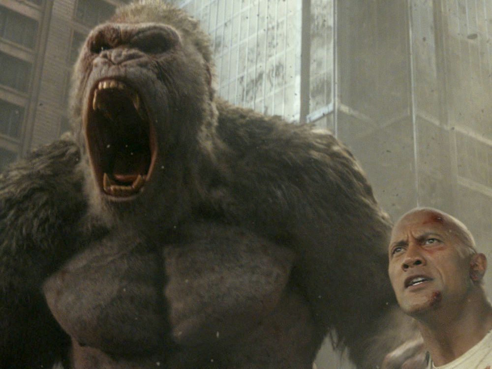 'Rampage' review: Dwayne Johnson flick barely funny, exciting enough ...