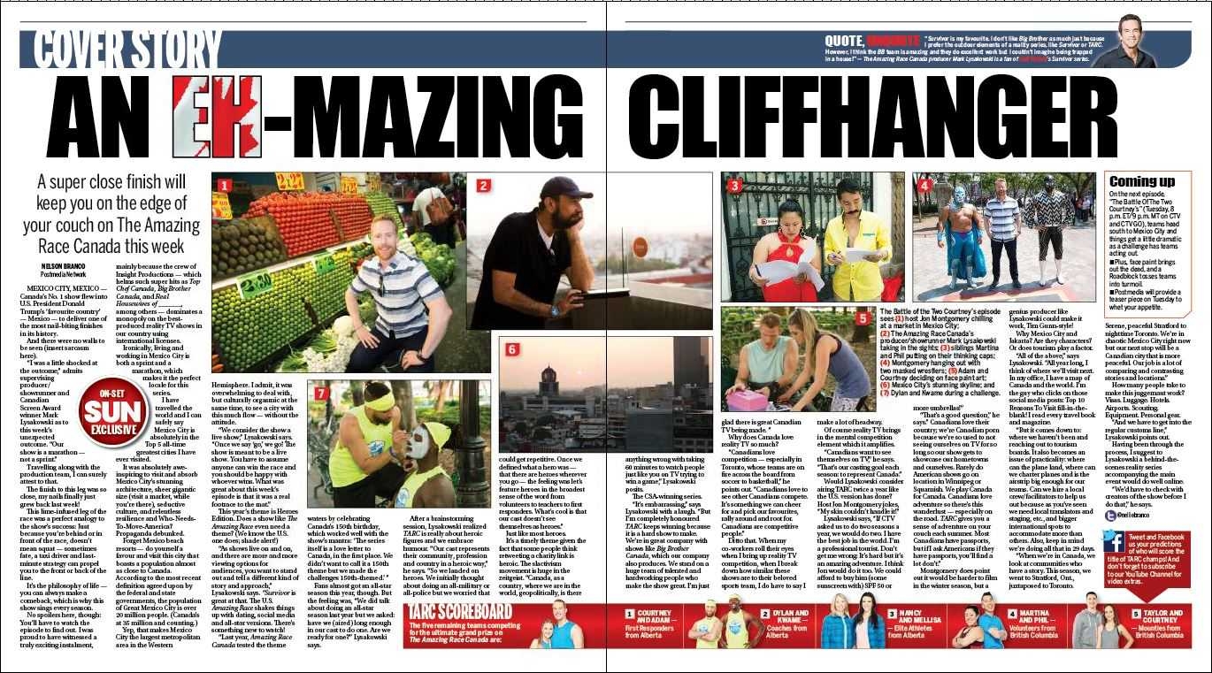 AN EH-MAZING CLIFFHANGER: A super close finish ignites Amazing Race ...