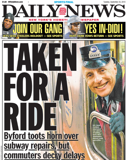 Ex-TTC boss Andy Byford tortured by NY tabloid | Toronto Sun