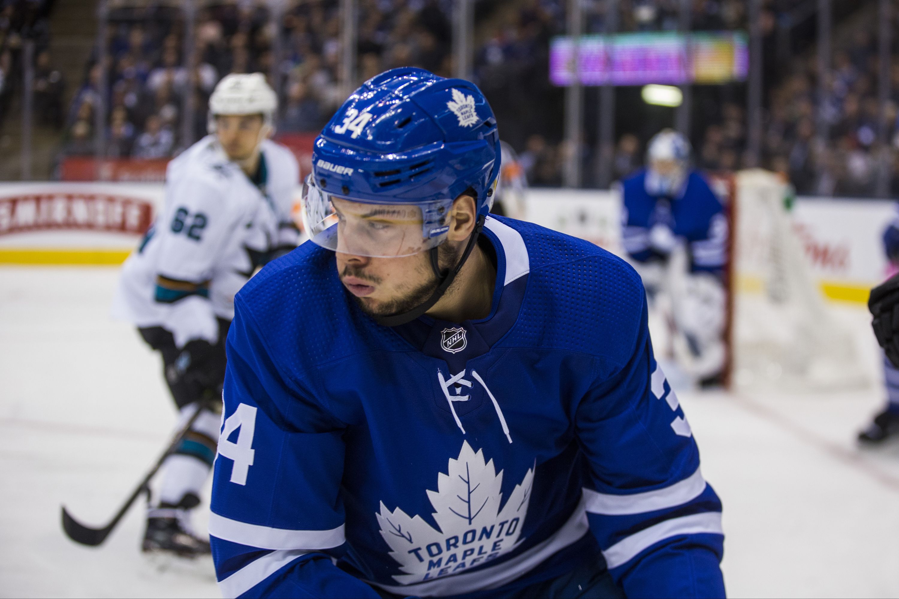 Matthews returns to action as Leafs put the bite on Sharks in at home ...
