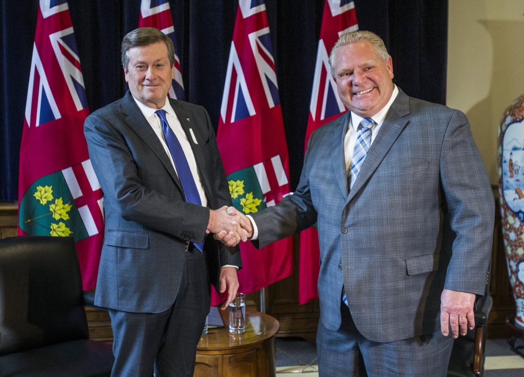 Tory, Ford pledge to work together despite disagreements | Toronto Sun