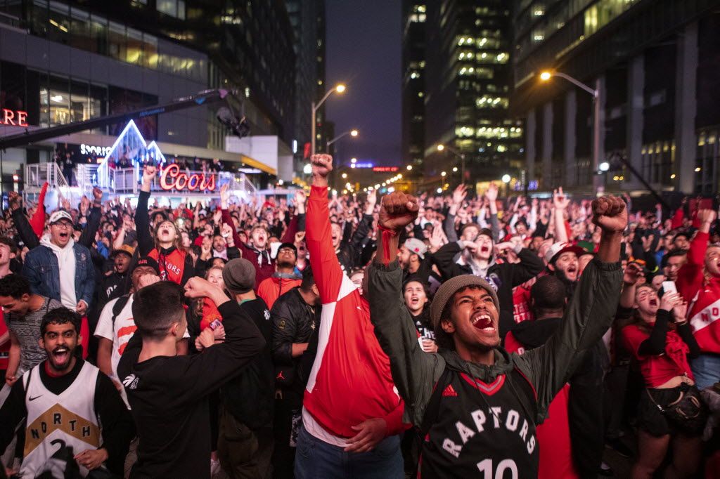 Raptors fans gather at Jurassic Park 'to be part of history' | Toronto Sun