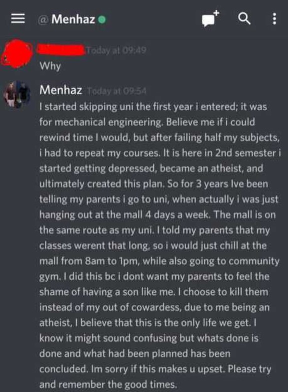 Accused quadruple killer allegedly driven by fear, shame: online posts ...