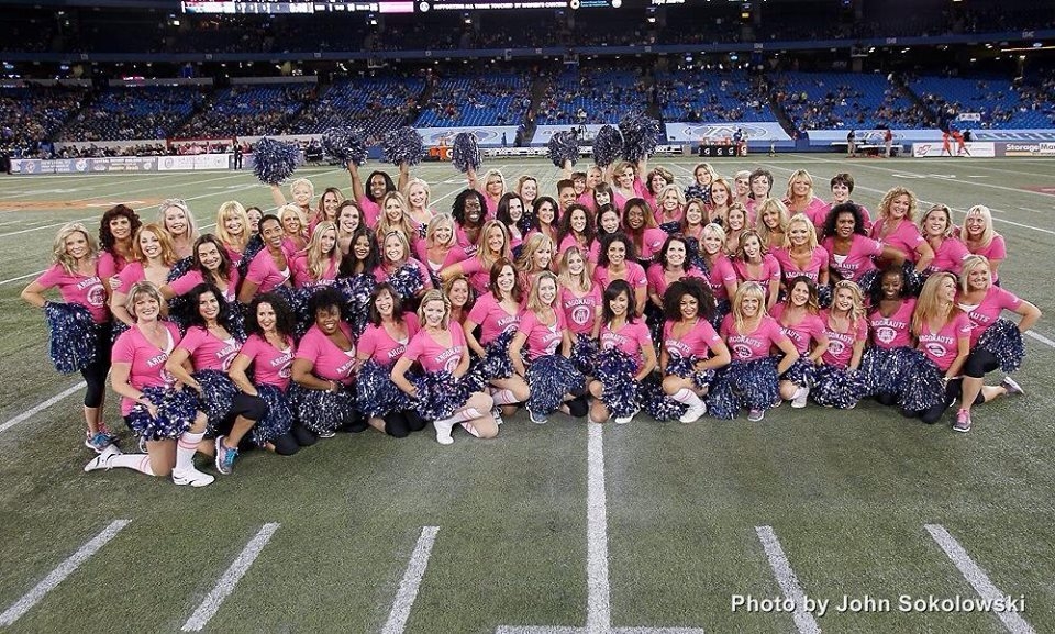 CFL cheerleaders are back in the pink for a worthy cause | Toronto Sun