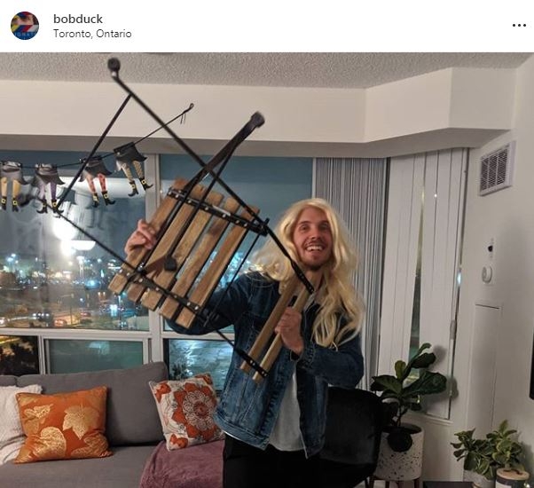 'Chair Girl' costume leads to social media celebrity for Toronto man ...