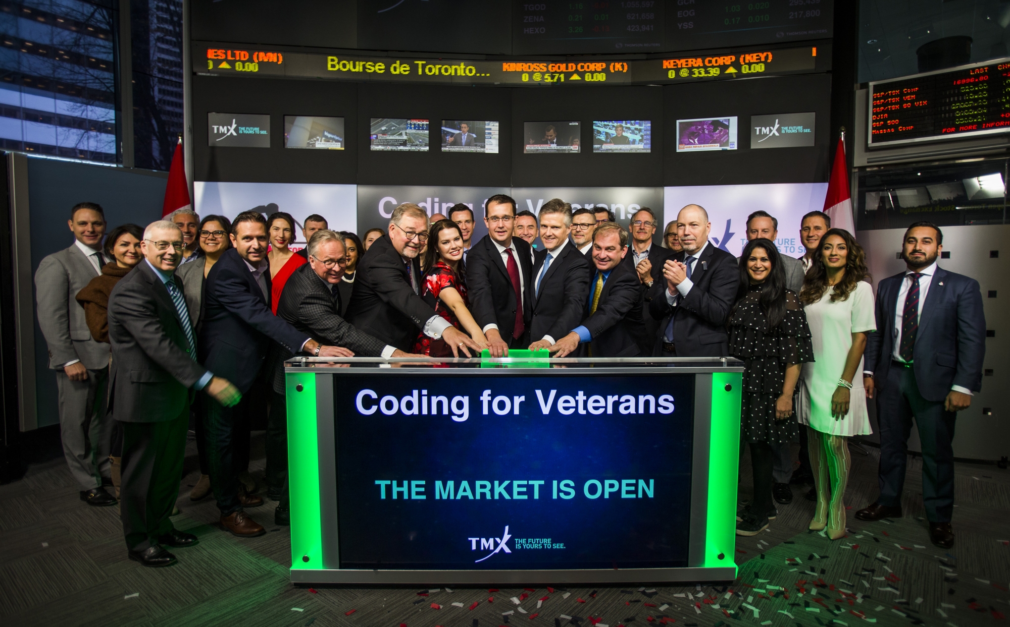 VETERAN STOCK RISES: Ringing the opening bell at TSX for our heroes ...
