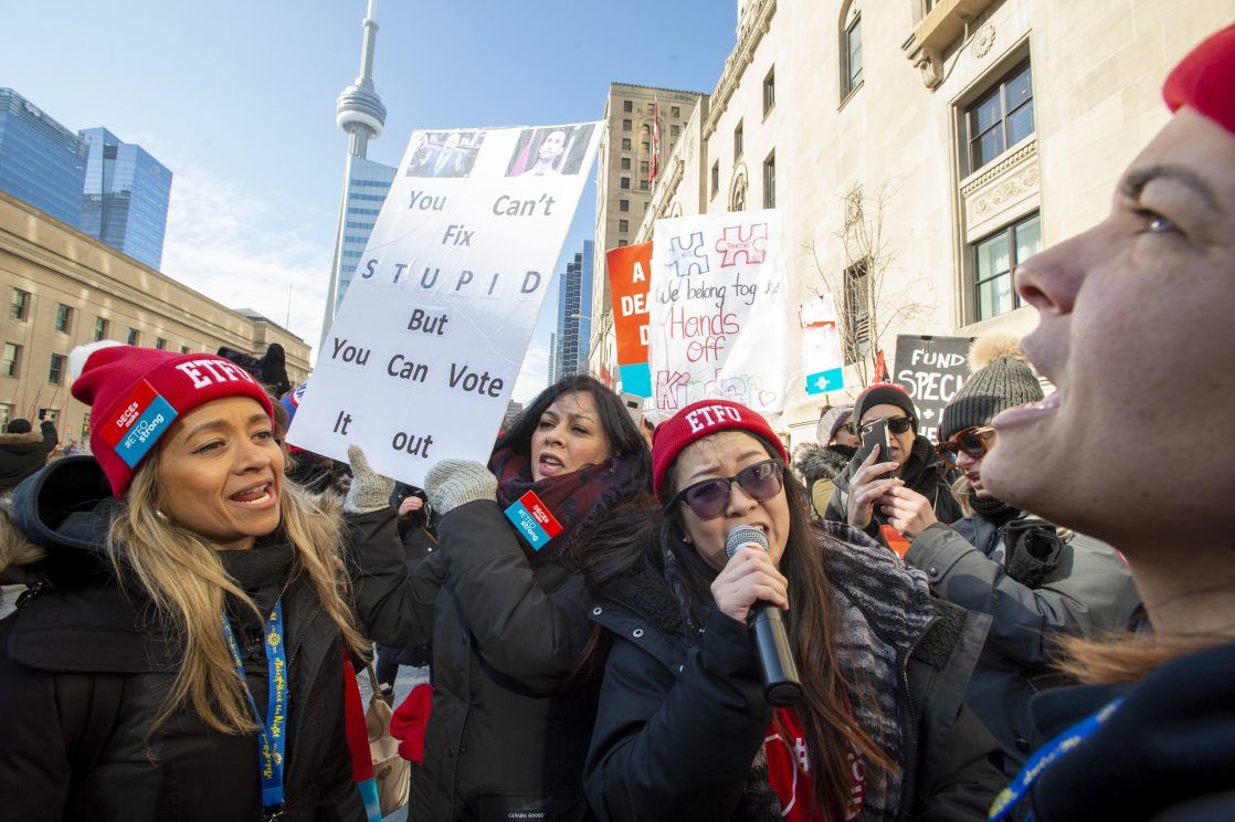 Ontario teachers plan huge Queen's Park protest for joint strike ...