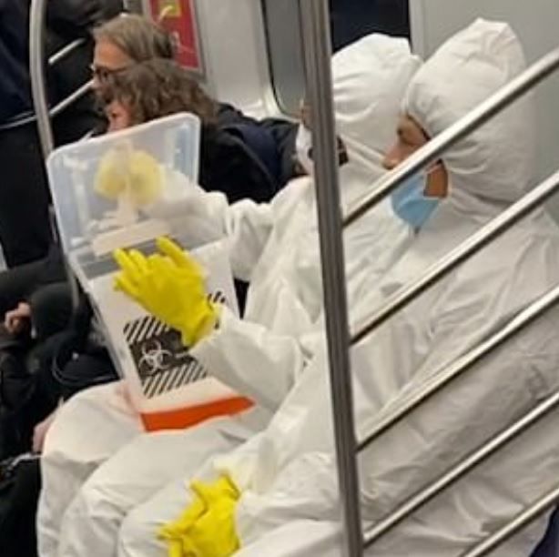 CORONAVIRUS PRANK! Subway riders panic as virus is 'spilled!' | Toronto Sun