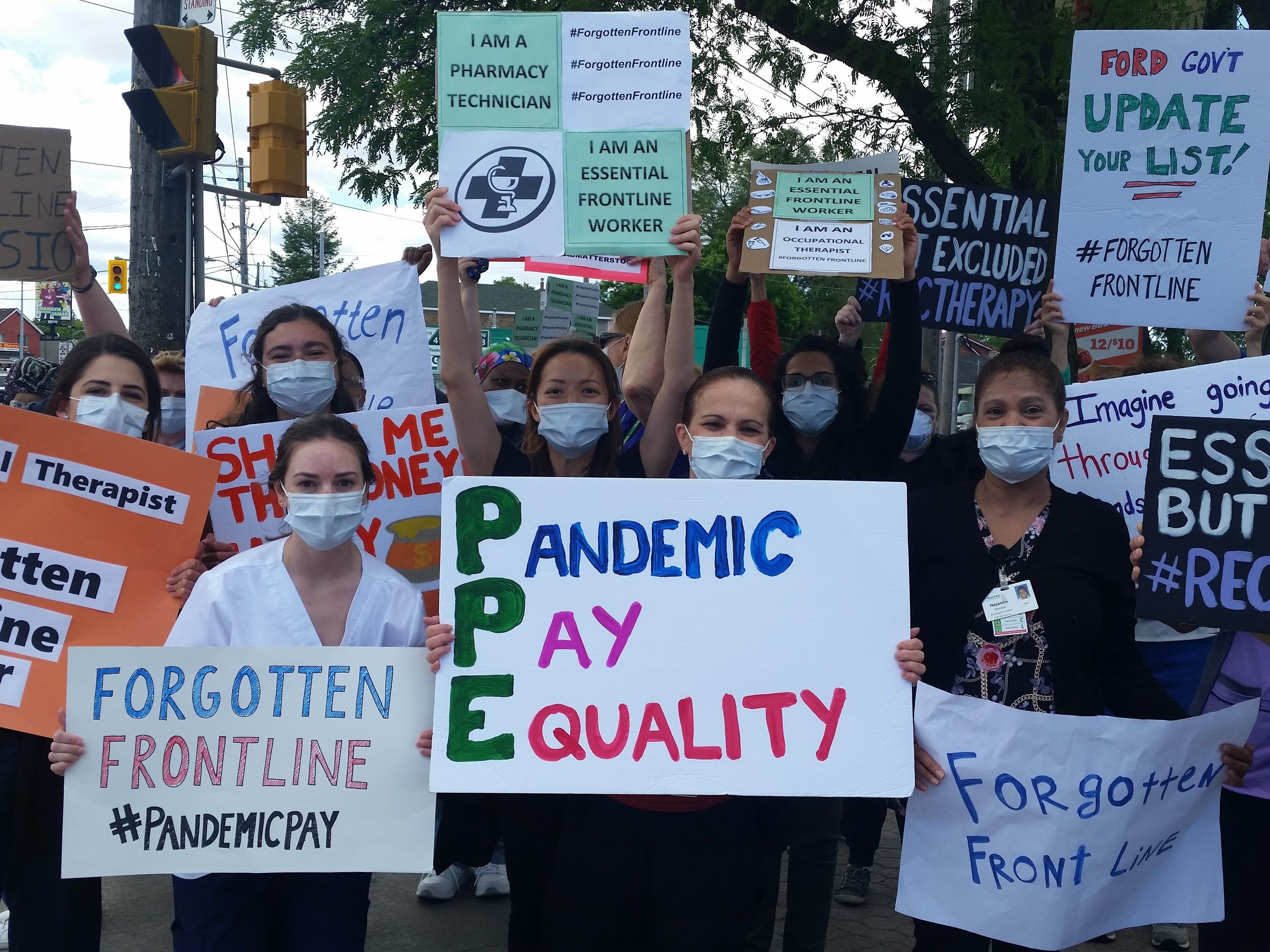Protest puts pandemic pay in the spotlight | Toronto Sun