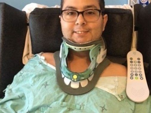 He fell asleep, slumped over his laptop, and woke up paralyzed ...