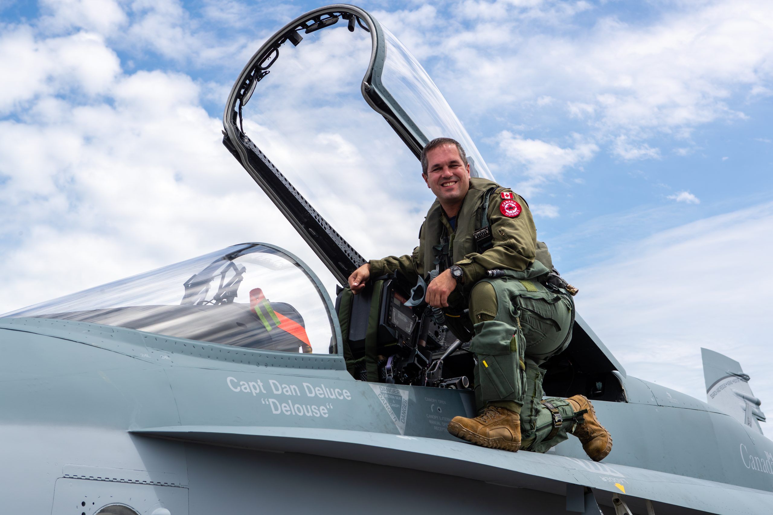 Canadian aviation scion pilots CF-18 at international air show ...