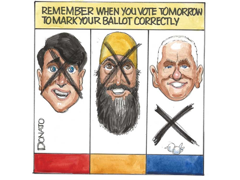 Andy Donato cartoon, Sept. 19, 2021 | Toronto Sun
